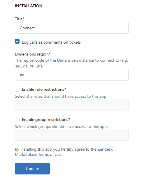Zendesk Configuration | ~.UcClient.~ CRM